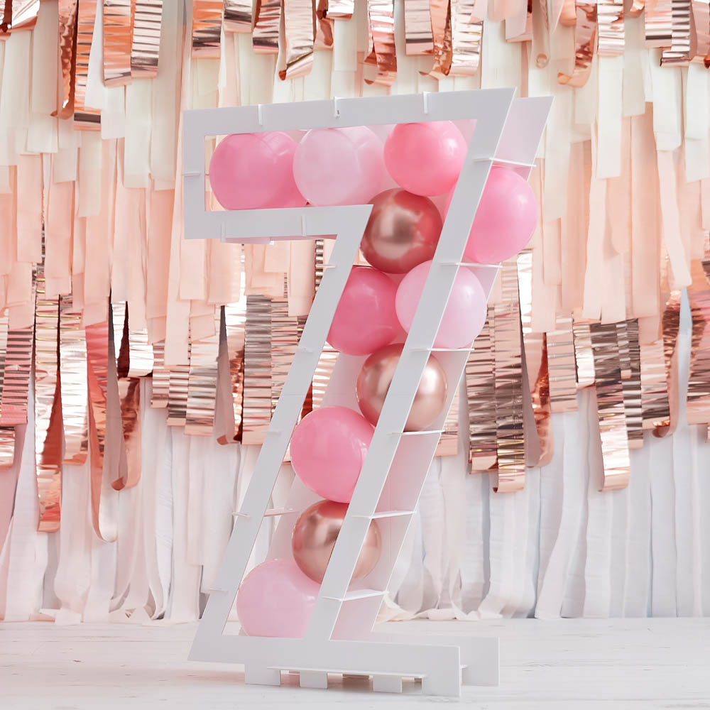 Balloon Mosaic Number Stand 7 | Party Decorations | Party Pieces