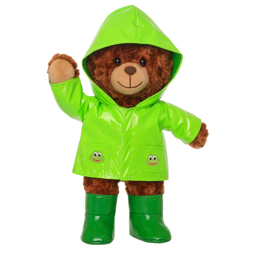 Frog Raincoat Teddy Bear Outfit – Party Pieces