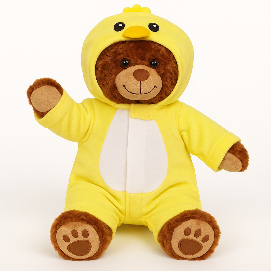 Teddy Bear Outfit - Chick Onesie Outfit | Make a Bear | Party Pieces