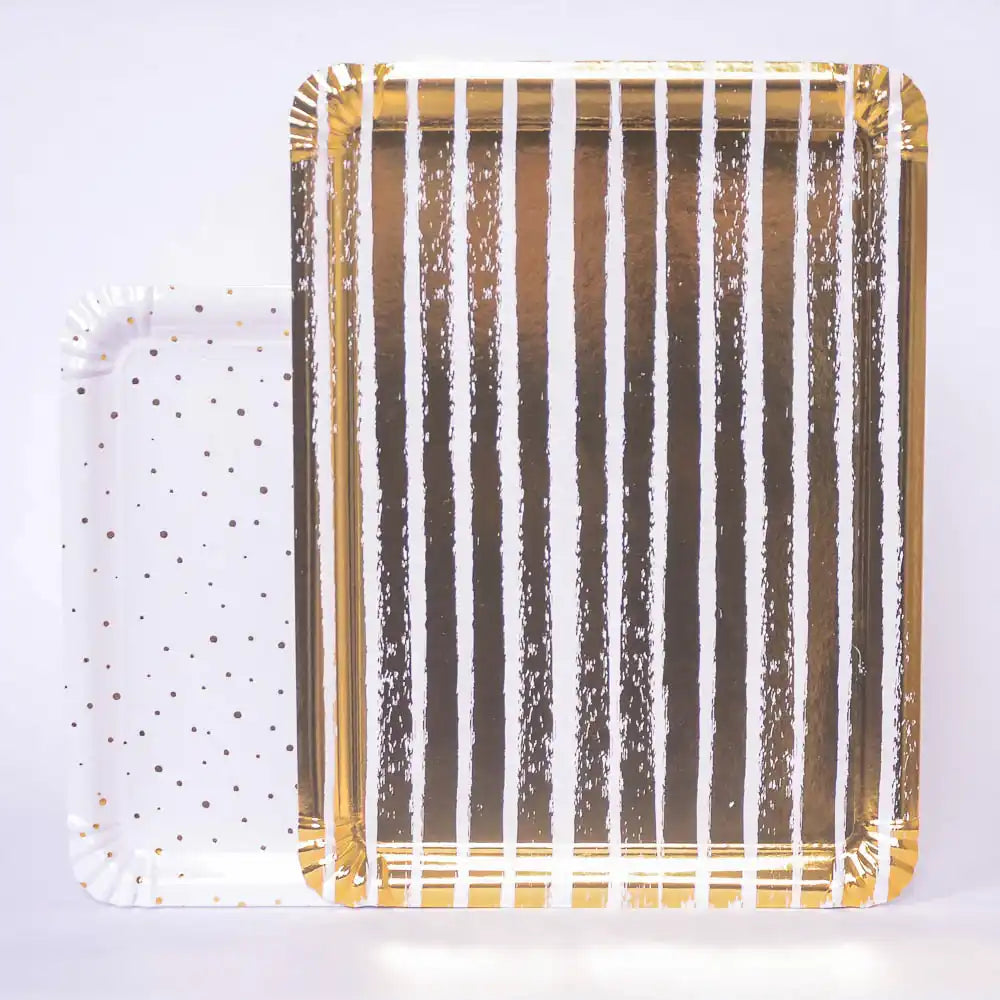 Gold Paper Trays (x4) | Milestone Party Ideas | Party Tableware | Party ...