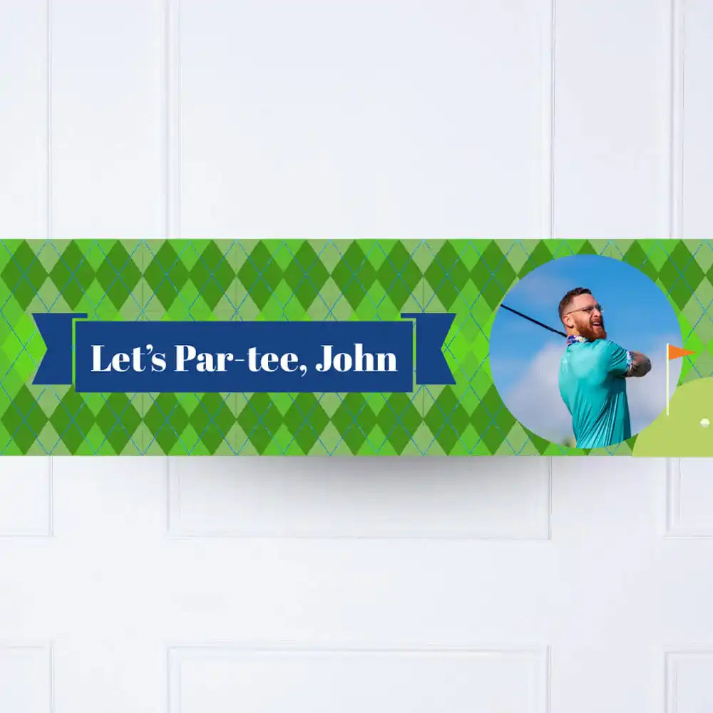 Golf Personalised Party Banner | Party Pieces
