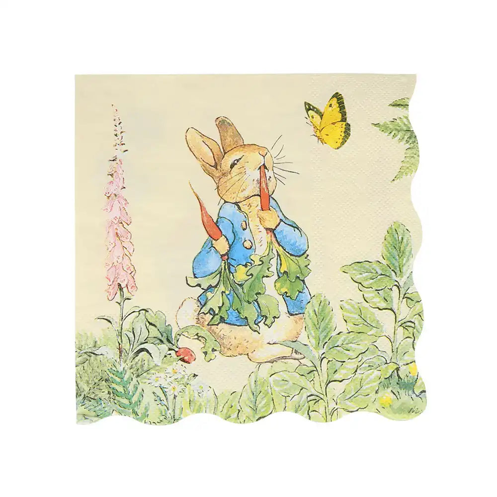 Peter Rabbit In The Garden Large Napkins (x16) | Peter Rabbit Party ...